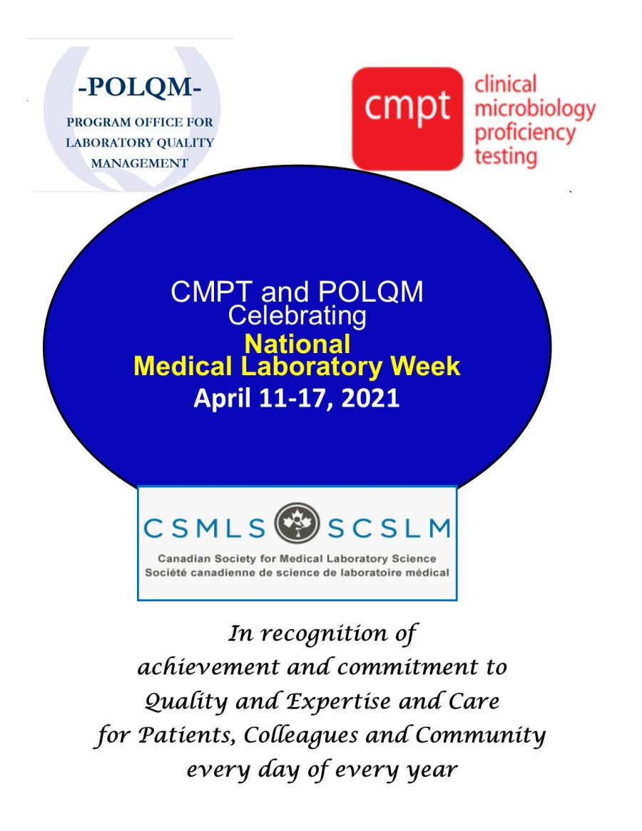 CMPT and POLQM Celebrate National Medical Laboratory Week | cmpt